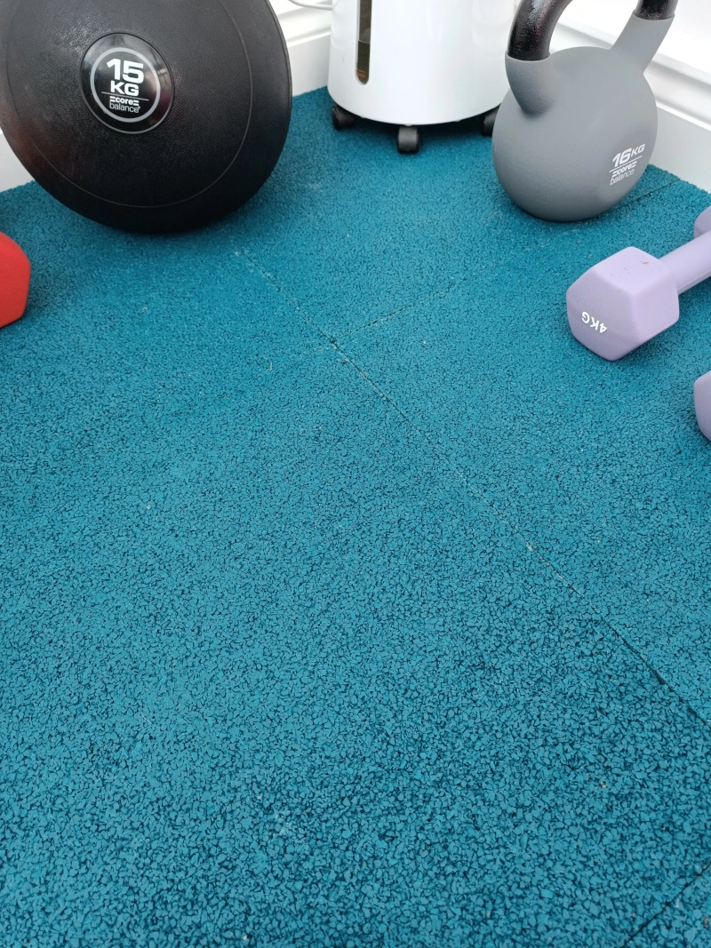 SUDwell™ Rubber Safety Paving Tiles Teal