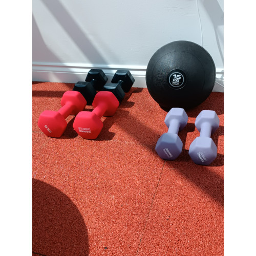 SUDwell™ Rubber Garden Tiles B&Q Terracotta Red